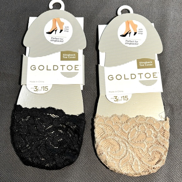 Gold Toe | Accessories | Gold Toe Two Pair Packs Ladies Slingback Toe ...
